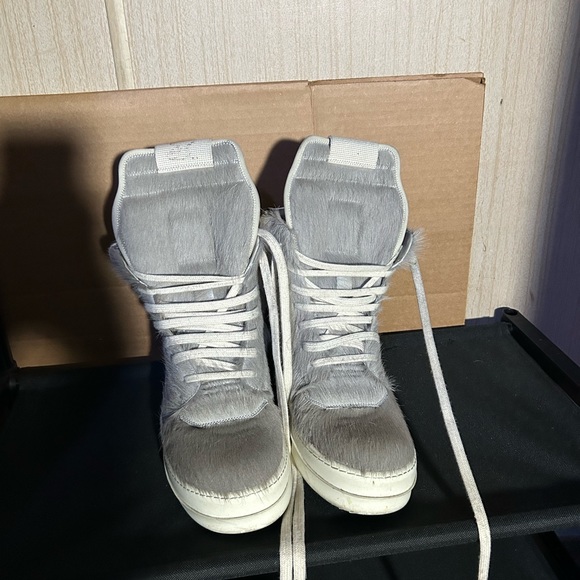 Rick Owens | Shoes | Rick Owens Pony Hair Geobaskets | Poshmark
